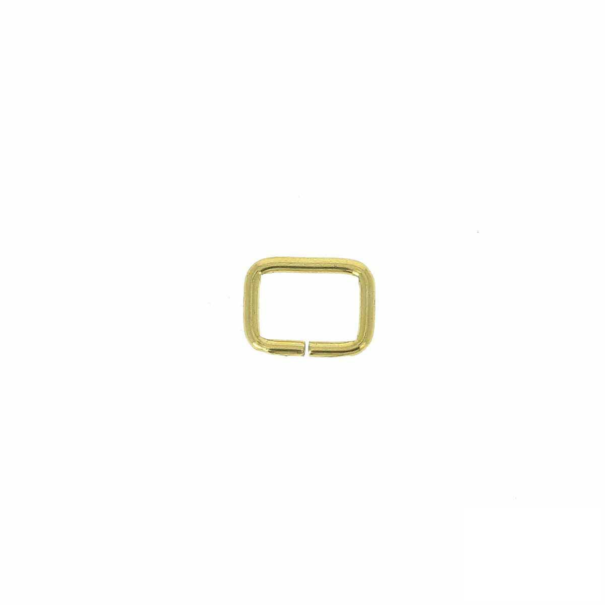 10 passants rectangulaires non soudés - LAITON | Deco Cuir