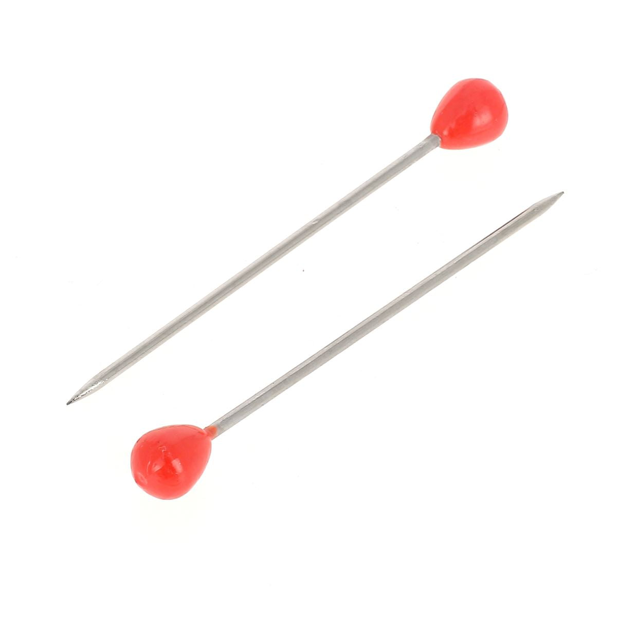 Box of 100 red round tip pins | Leather Deco