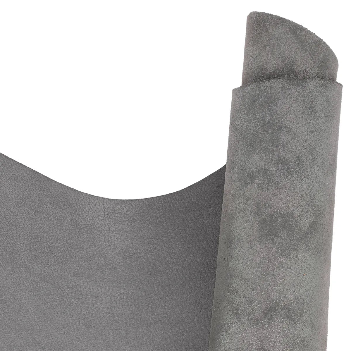 Peau de cuir de chèvre marbré gris métallisé pailletté | Deco Cuir