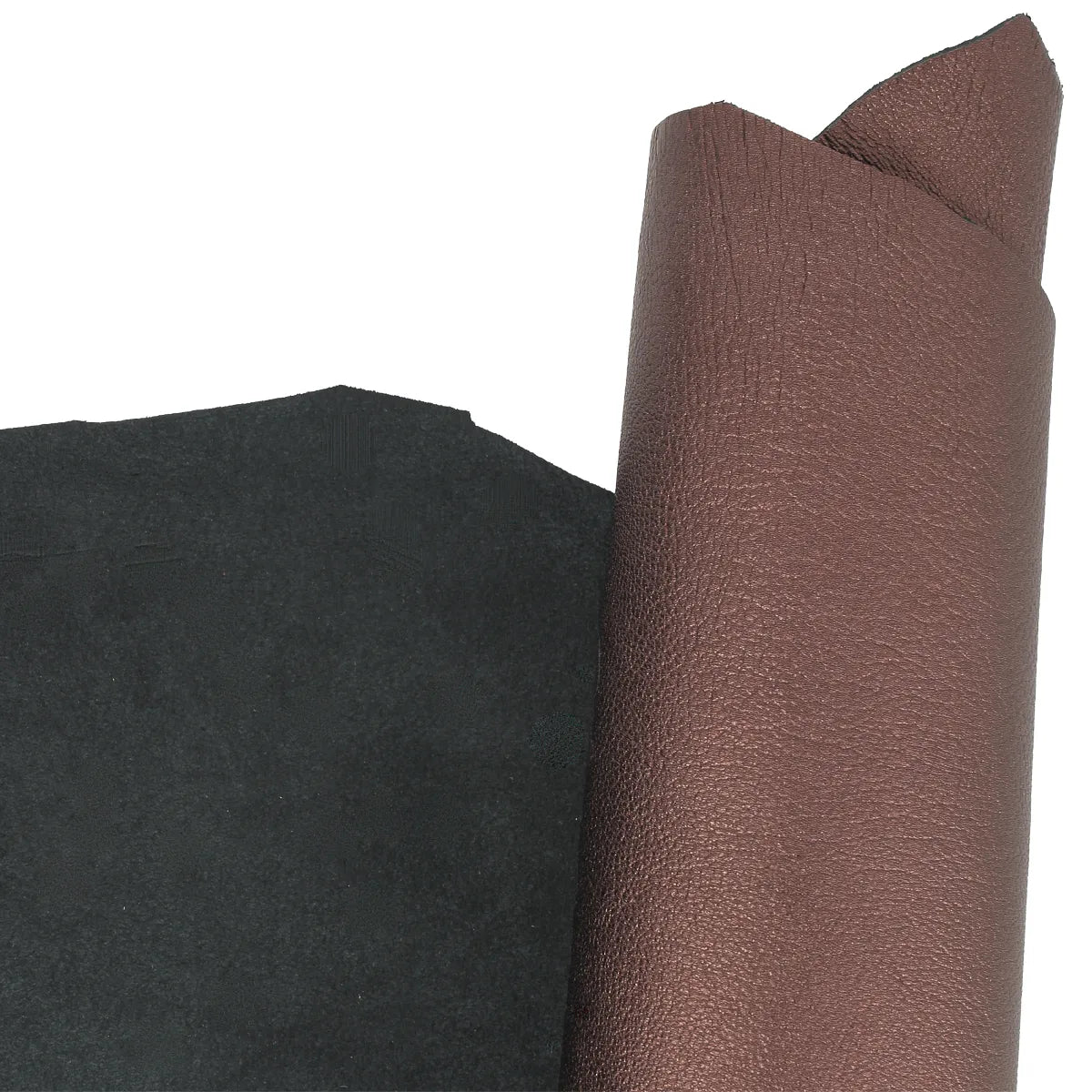 Peau de cuir d’agneau bois de rose métallisé grain fin | Deco Cuir