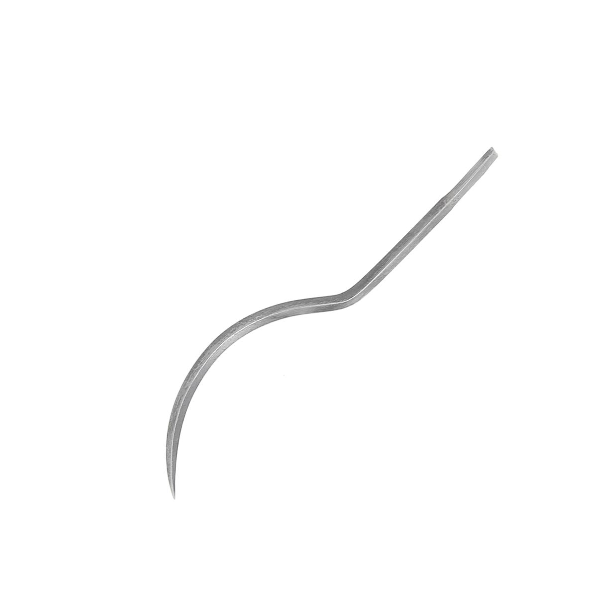 Curved awl blade for sewing or lacing leather - L=65 mm | Leather Deco