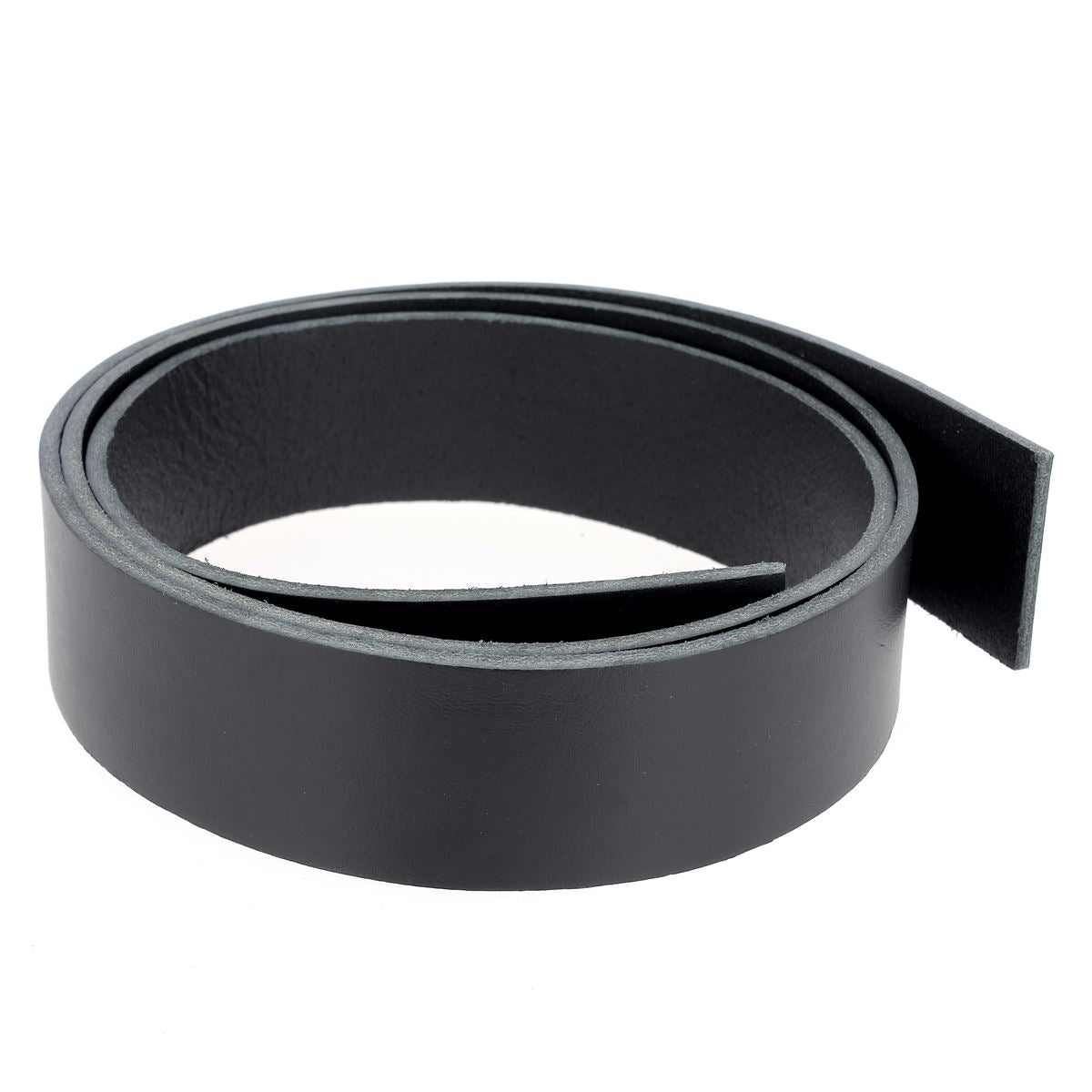 BLACK vegetable tanned rump leather strap - 2' choice | Deco Cuir