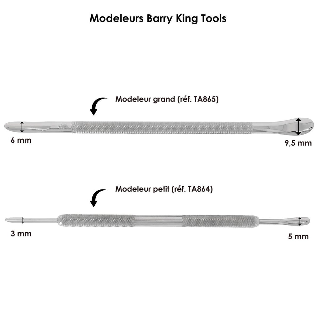Modeleur grand - Double cuillère - Barry King Tools | Deco Cuir