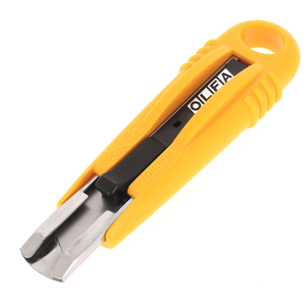 Cutter de sécurité lame auto-rétractable - OLFA SK-4 | Deco Cuir