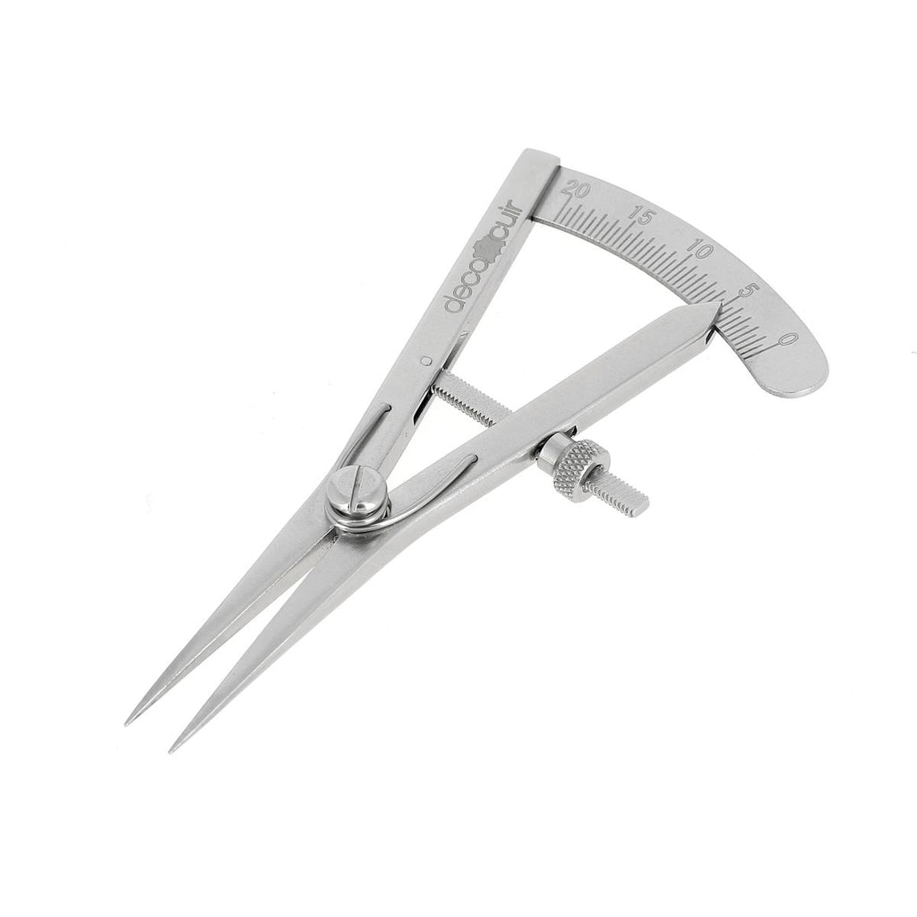 Mini compas de précision avec mesure d'angle - Deco Cuir