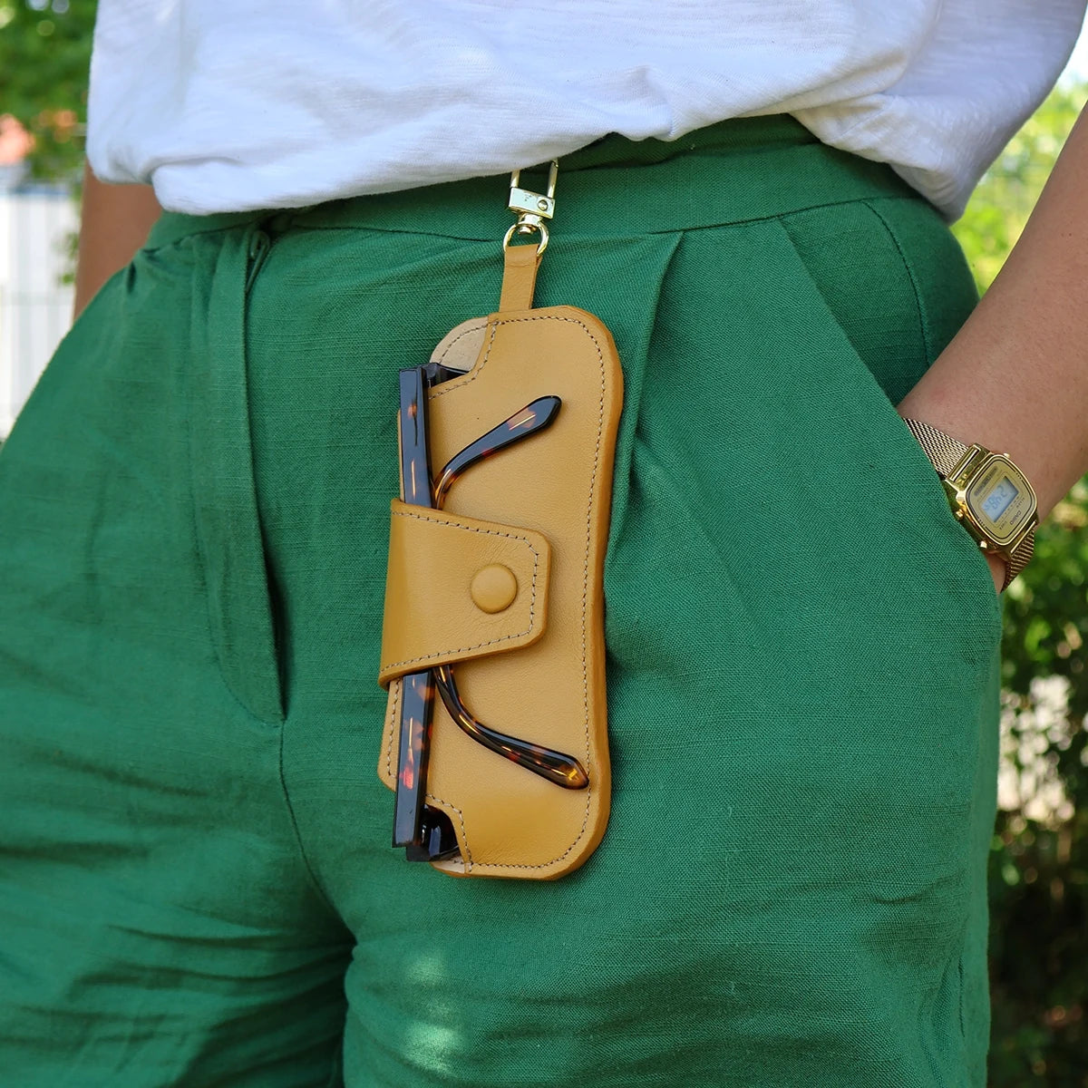 Patron et licence commerciale - Étui à lunettes en cuir | Deco Cuir