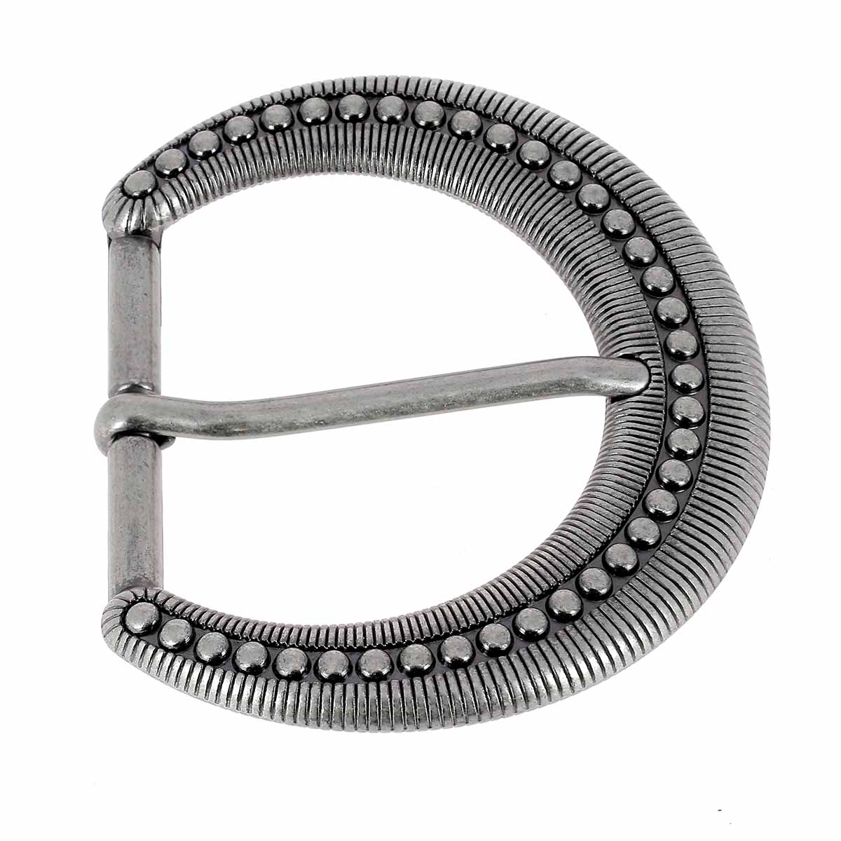 ATA belt buckle - OLD NICKEL - 40mm | Leather Decor