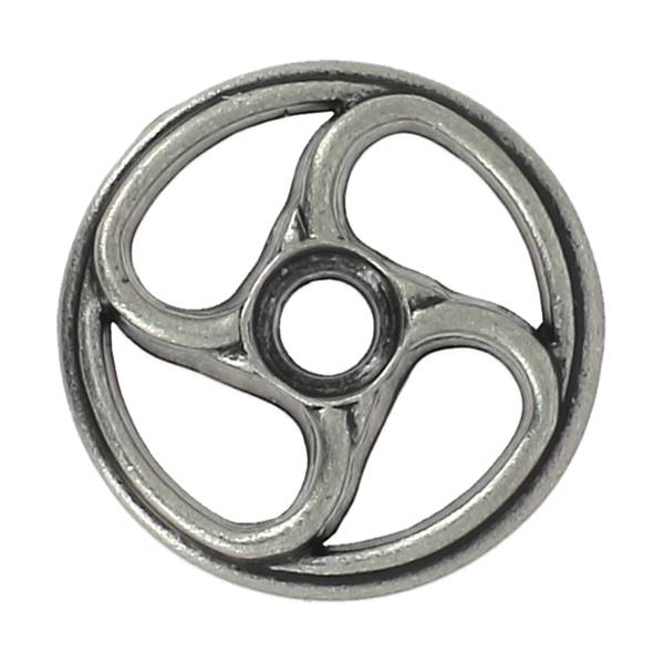 STEAMPUNK WHEEL Concho - AGED SILVER - 19 mm | Leather Decor