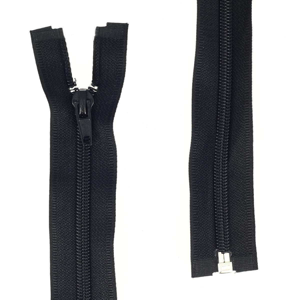 Separable NYLON #6 zipper | Leather decor