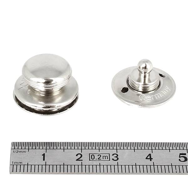 Self-locking fastener LOXX - Ball head - NICKEL PLATED | Leather Decor