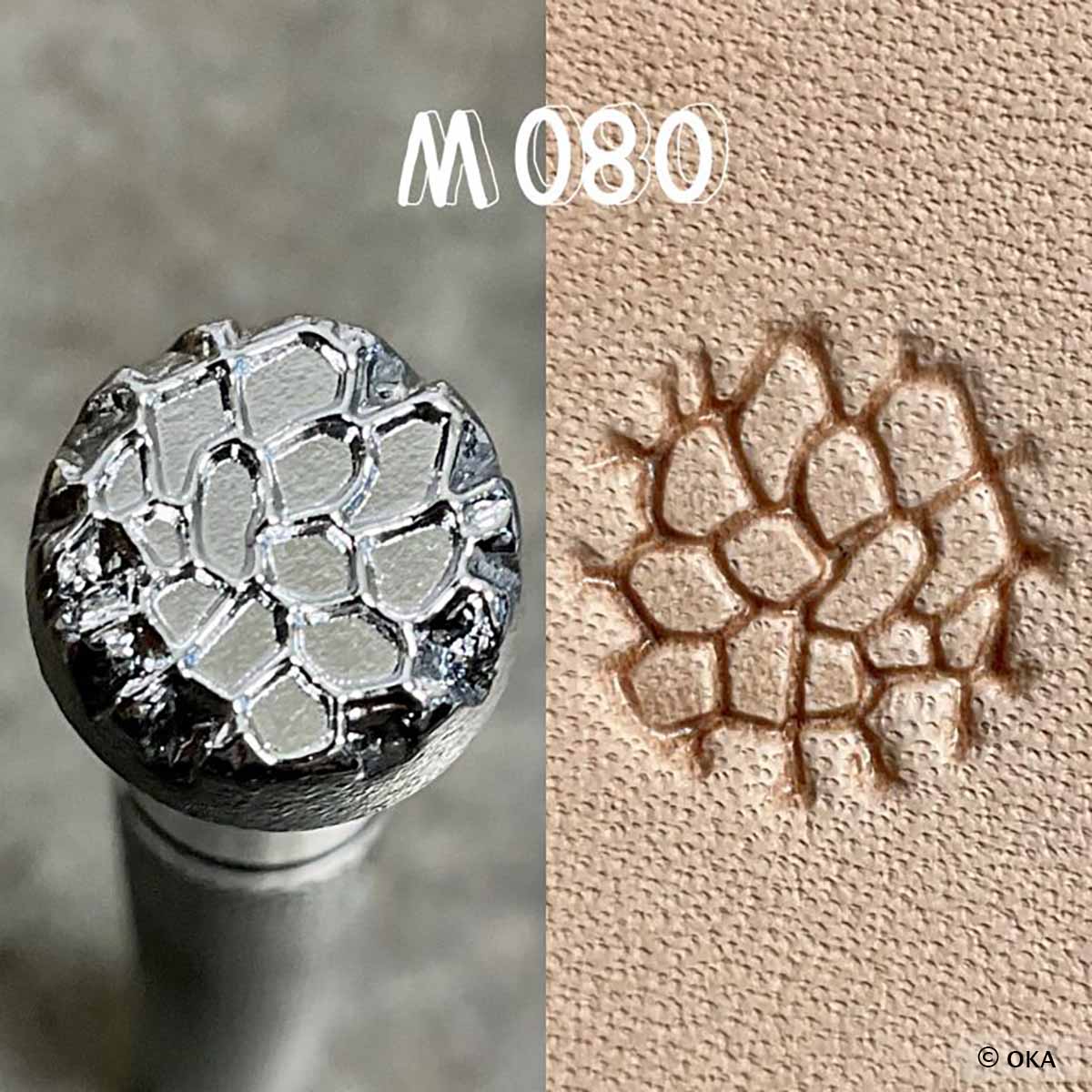 Matoir sur manche OKA - Matting texture rocher 10,5mm - M080 | Deco Cuir