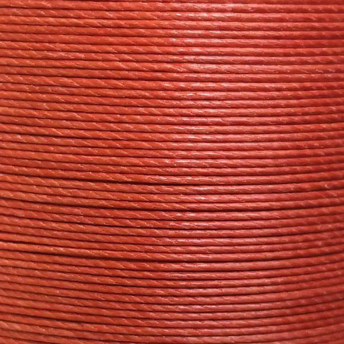 50m spool of MeiSi super fine waxed linen thread M60 - 0.65mm - RUST ...