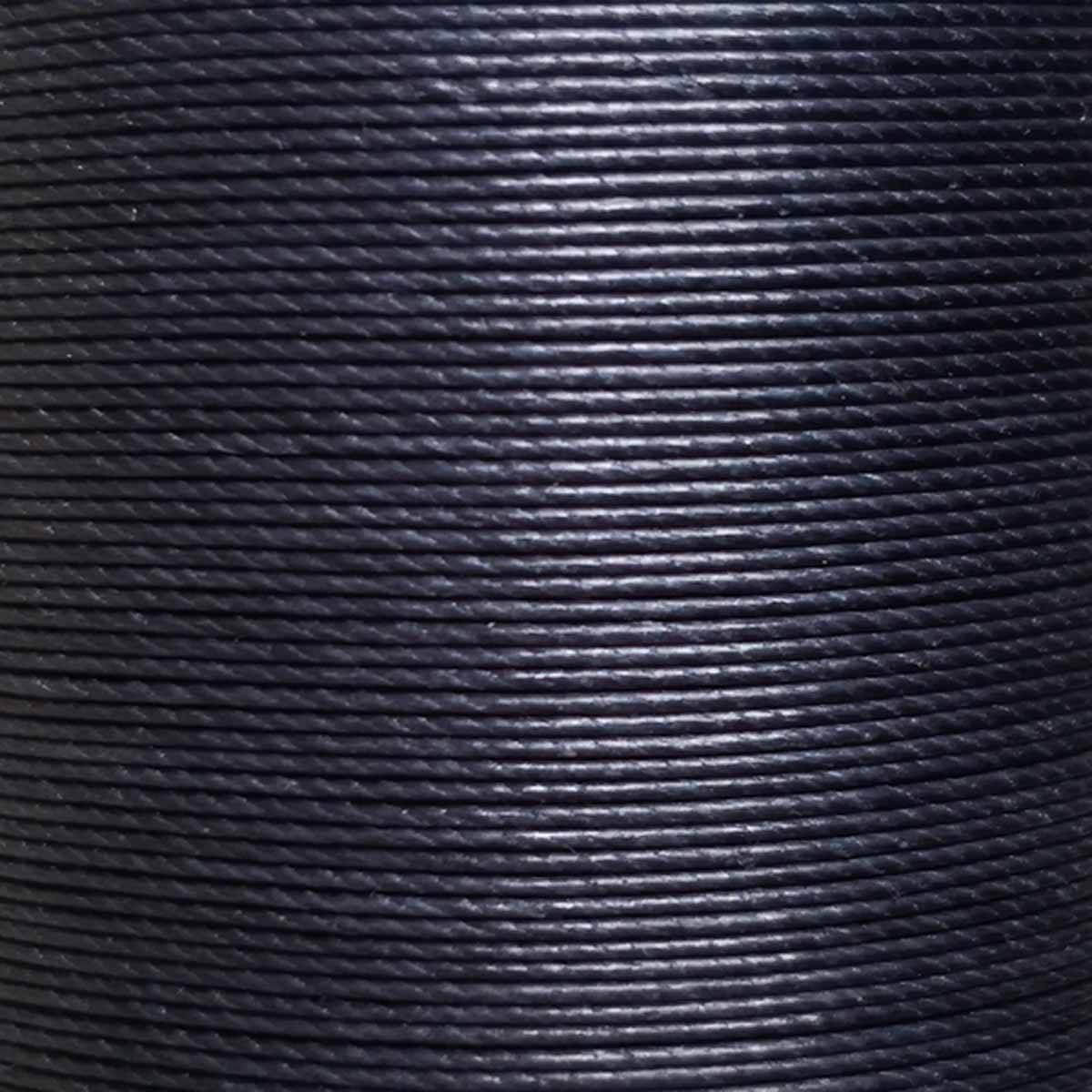 80m spool of MeiSi super fine waxed linen thread M40 - 0.45mm - DARK ...