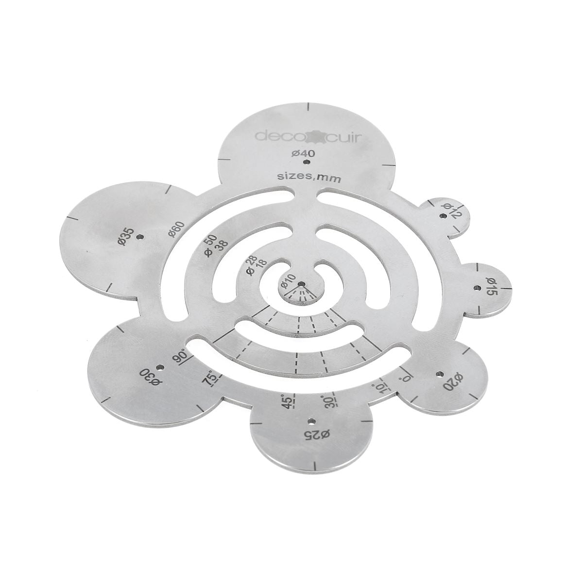 Gabarit DEMI-RONDS en inox | Deco Cuir