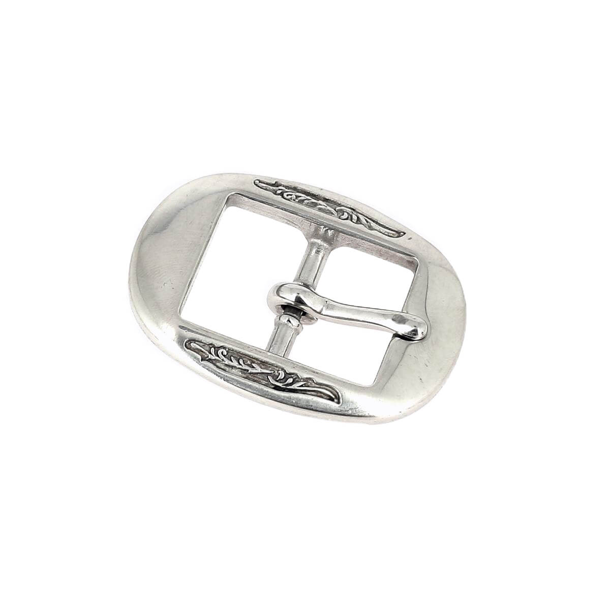 AL STOHLMAN Belt Buckle - Nickel Plated - Tandy Leather | Leather Decor