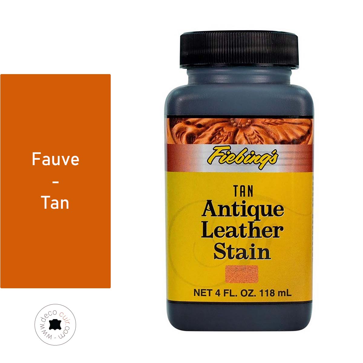 Fiebing's Antique Leather Stain - 118ml - Fawn | Deco Cuir